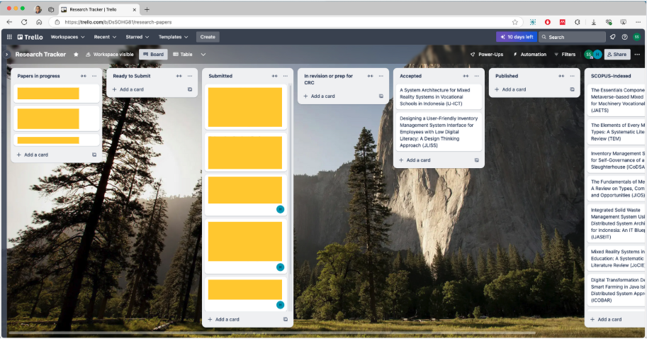 Simplify Your Research Workflow: A Trello-Based Research Paper Tracking ...